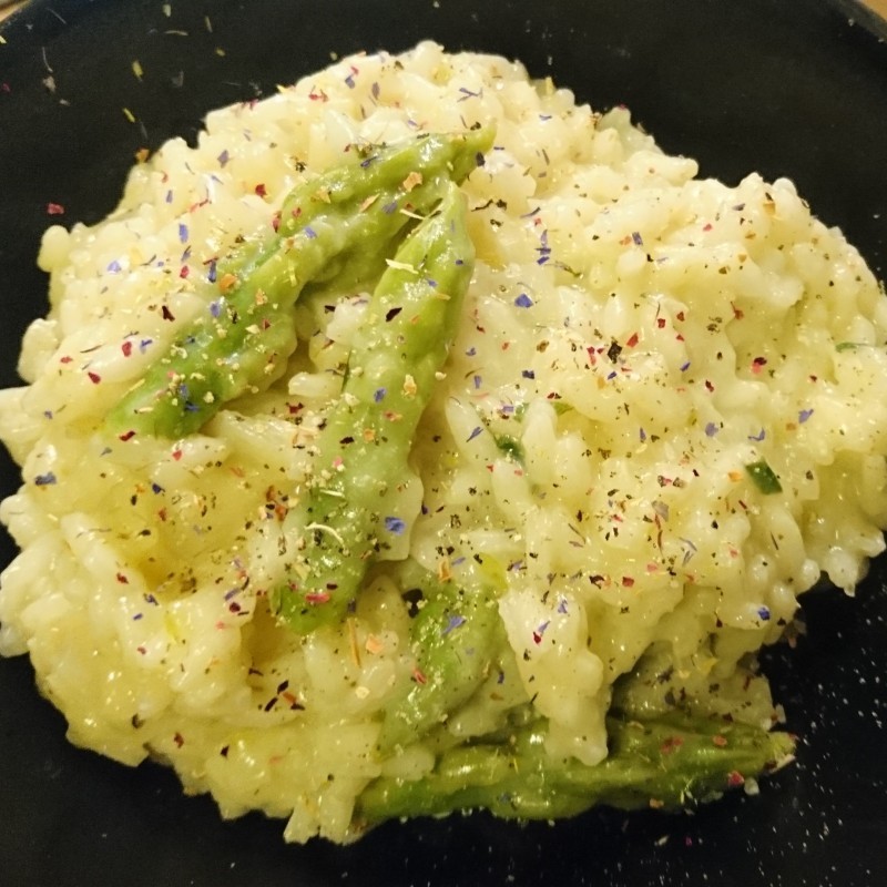 Spargelrisotto Mit Grünem Spargel Vegane Rezepte Auf 100affen De